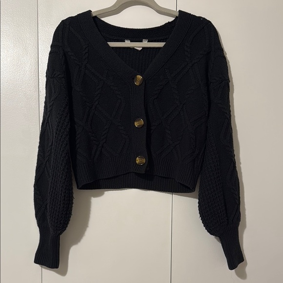 NOBO | Sweaters | Nobo Black Cropped Cardigan Sweater | Poshmark